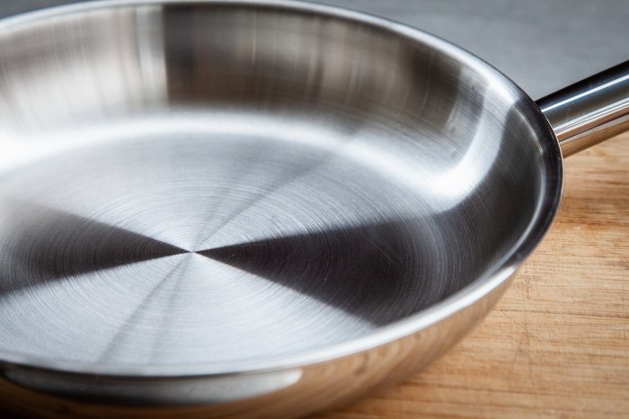 Pflegeleichte Edelstahlpfannen
